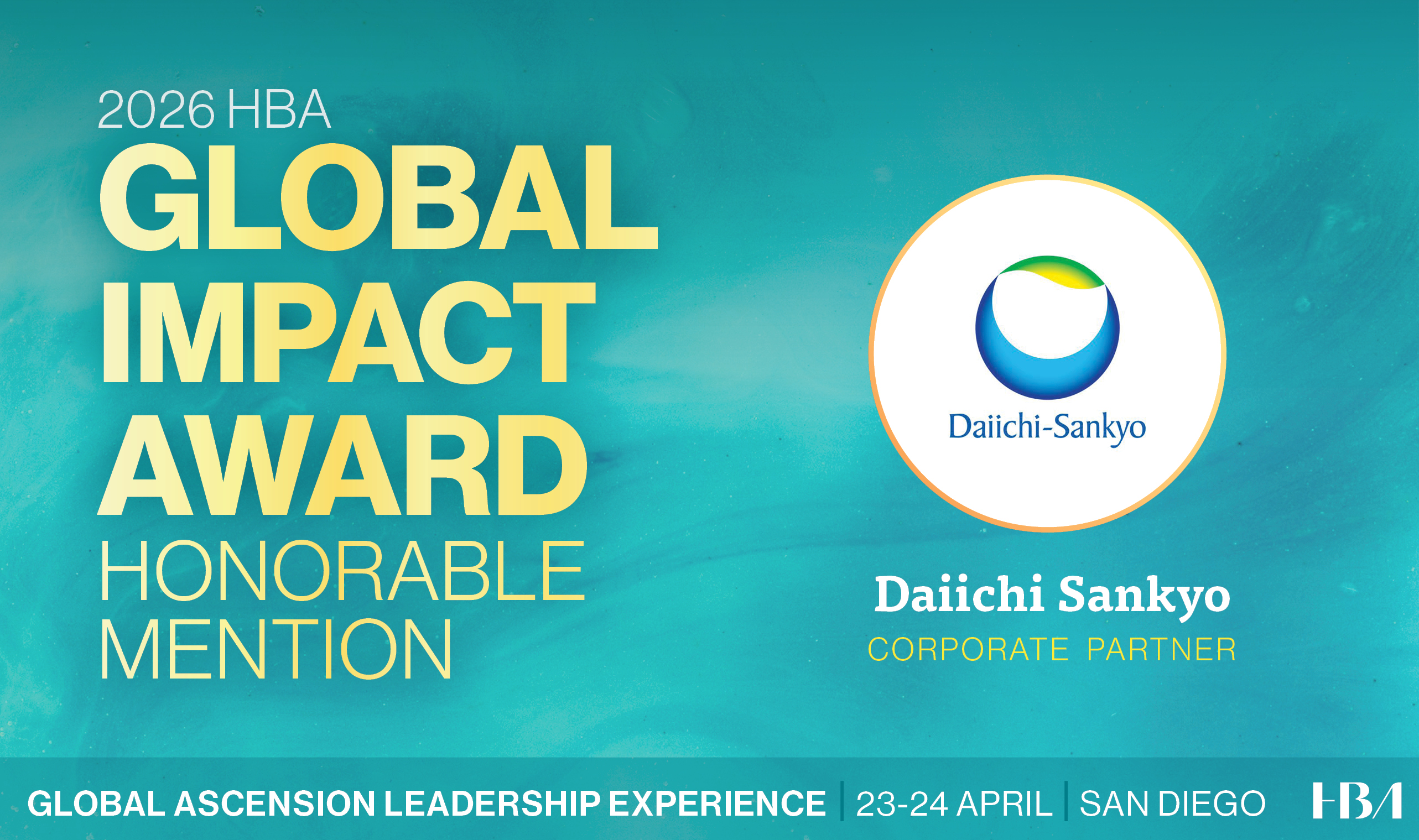 Daiichi Sankyo Honored with Global Impact Award Honorable Mention by ...